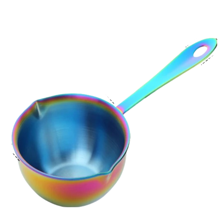 Anygleam Cookware Pouring Pots 2pcs Rainbow Mini Sauce Heating Stainle ...