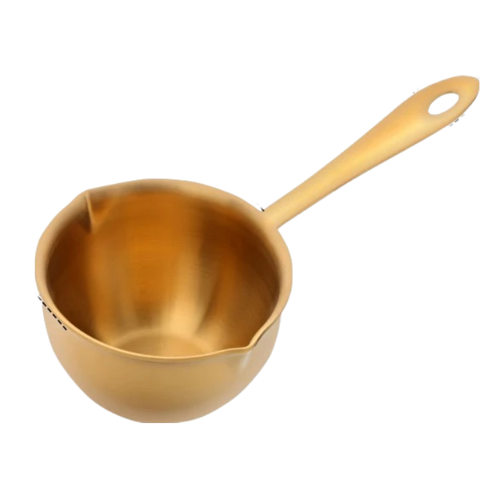 Anygleam Cookware Pouring Pots 2pcs Gold Mini Sauce Heating Stainless ...